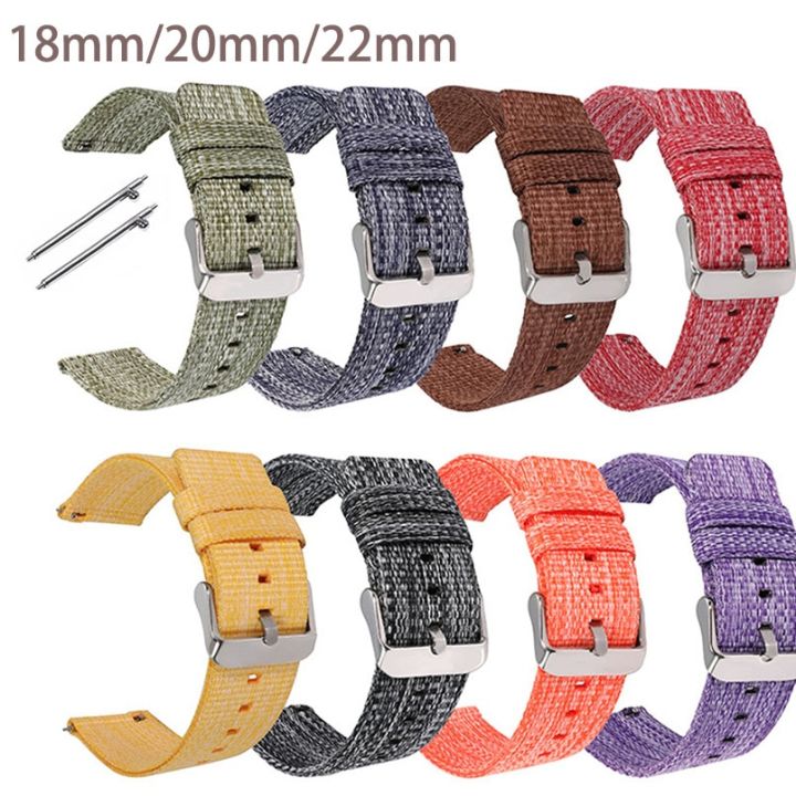 New Nylon Canvas Watchband 18mm 20mm 22mm Quick Release Strap For ...
