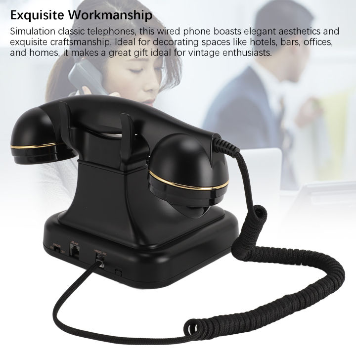 Retro Rotary Phone Retro Landline Phone Decoration for Hotel | Daraz.lk