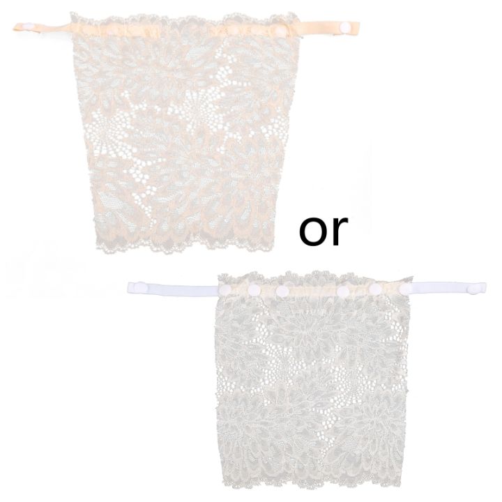 Women Summer Clip-On Floral Leaves Lace Mock Camisole Bra Insert ...