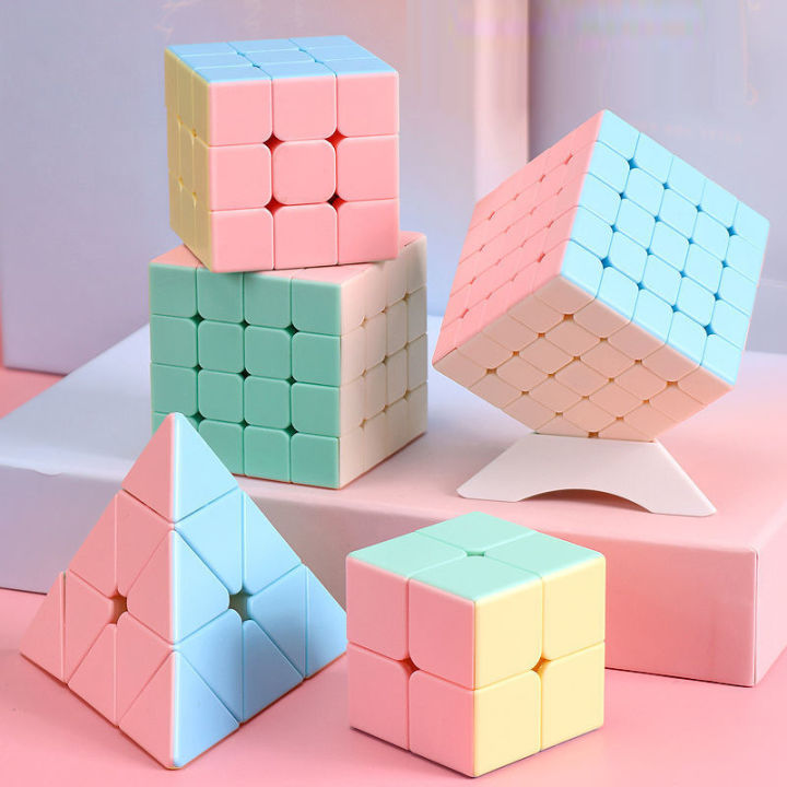 Vorix Mo Yu Macaroon 2x2 3x3 4x4 5x5 Pyraminxed Magic Cube Toy Set Cube ...