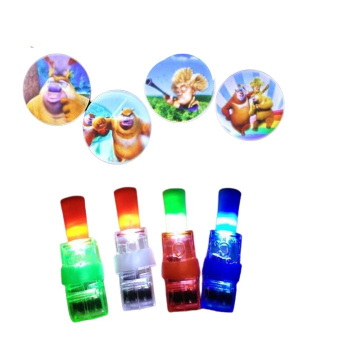 1PC Finger Torch Light Up Ring Laser LED Party Favors Night Glow Beam ...