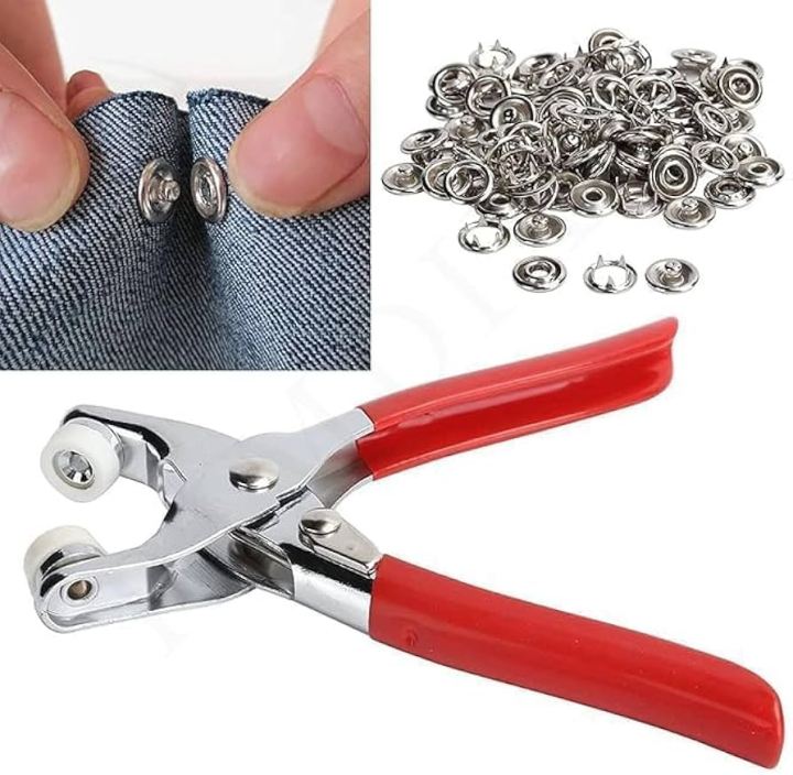 Snap Fastener kit, Snap Fasteners Pliers with 20 Pieces for Complete ...