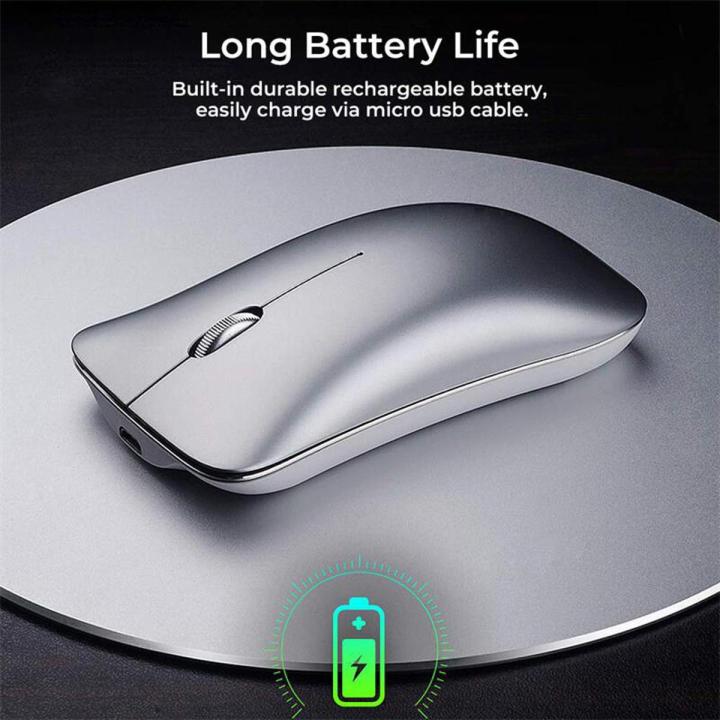 PM9 Aluminum Mouse Rechargeable Silent Computer Game Cute Laptop Mouse ...
