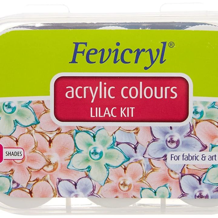 Fevicryl Acrylic Colors Lilac Kit, 60ml, 6 Shades | Daraz.lk