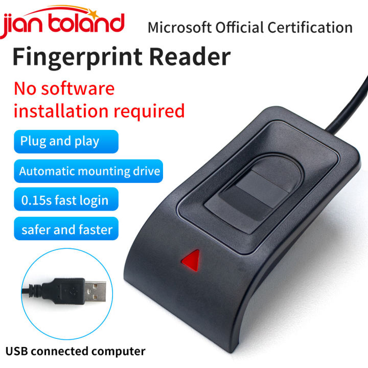 For Windows 10 11 Hello Biometric Fingerprint Login USB Reader Scanner ...