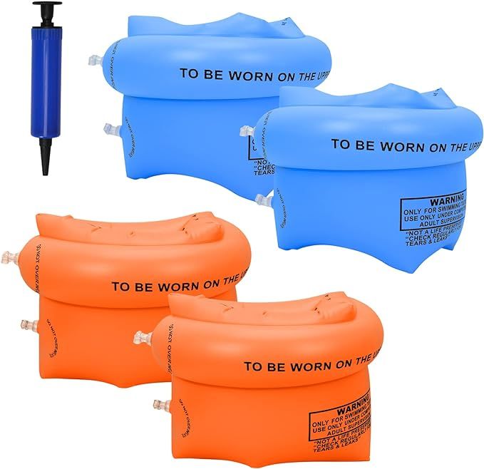 Swimming Arm Float Rings Swim Arm Bands Inflatable Arm Floaties ...