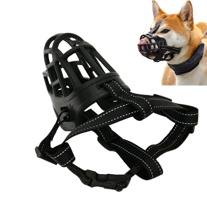 Dog Muzzle for Long Snout Dogs Breathable Basket Muzzle for Puppys Dogs ...