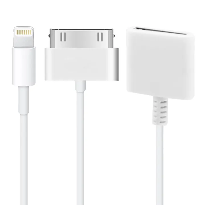 15cm 8 Pin Male to 30 Pin Female Adapter Cable(White) | Daraz.lk