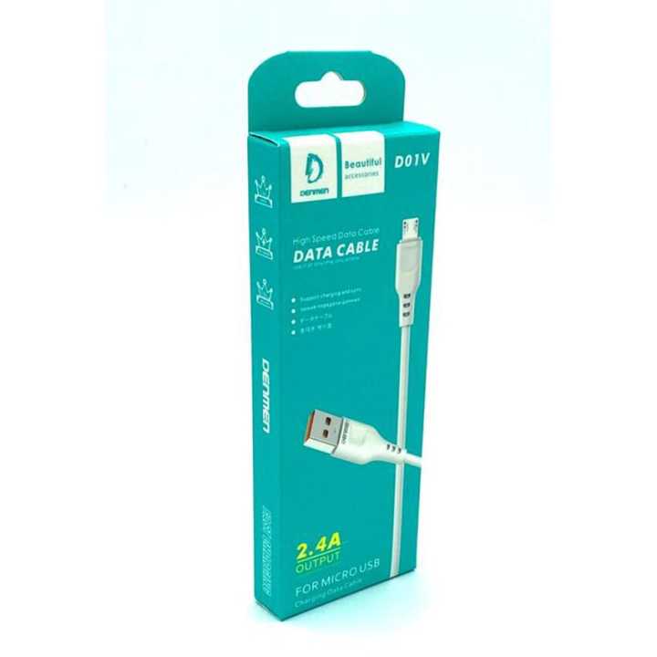 Denmen D01V High Speed Data Cable 2.4A Output For Micro Usb Charging ...