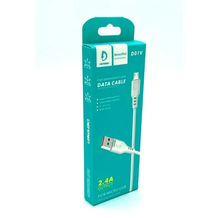 Denmen D01V High Speed Data Cable 2.4A Output For Micro Usb Charging ...