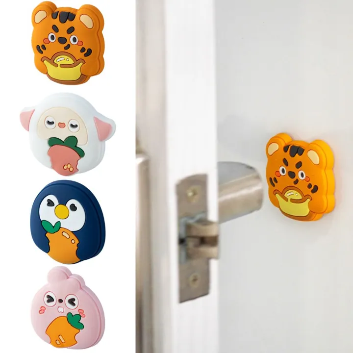 1pc Cute Animal Door Spers Wall Protection Safety Shock Absorber Door ...