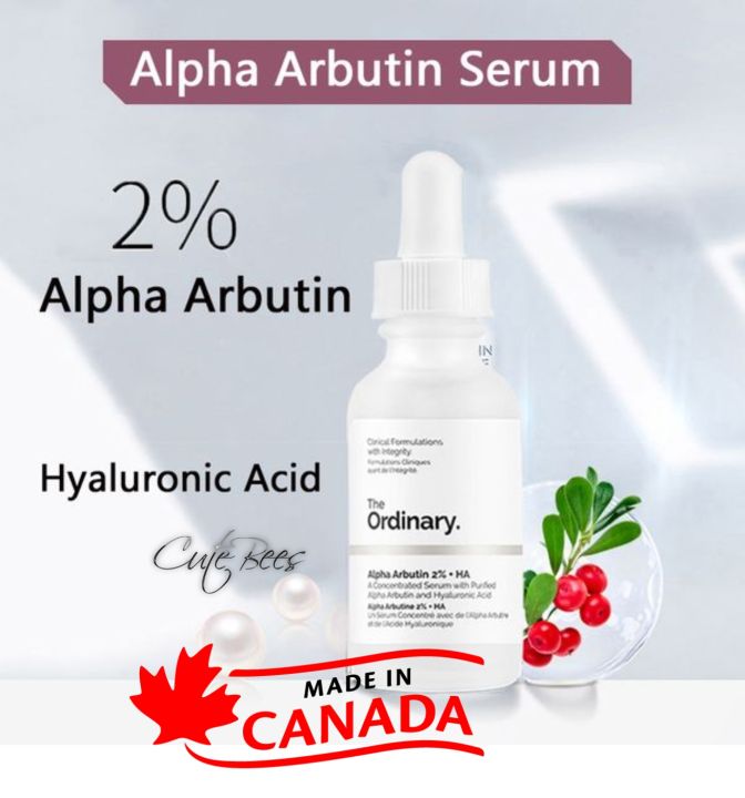 Original_ Made in CANADA the ORDINARY Alpha Arbutin 2% + HA ...