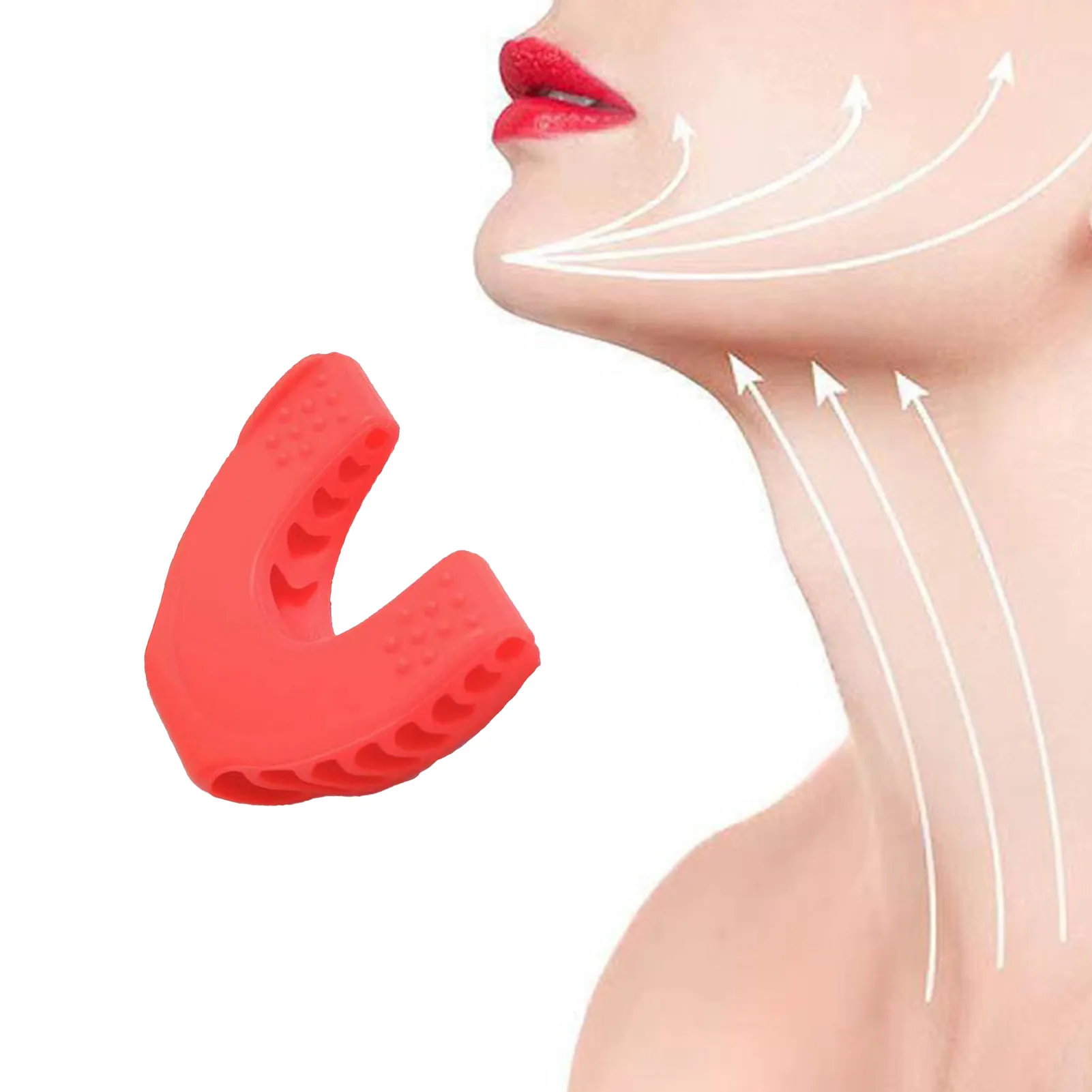 SuperRide Jawline Trainer Silicone Jaw Exerciser for Stronger Jawline ...