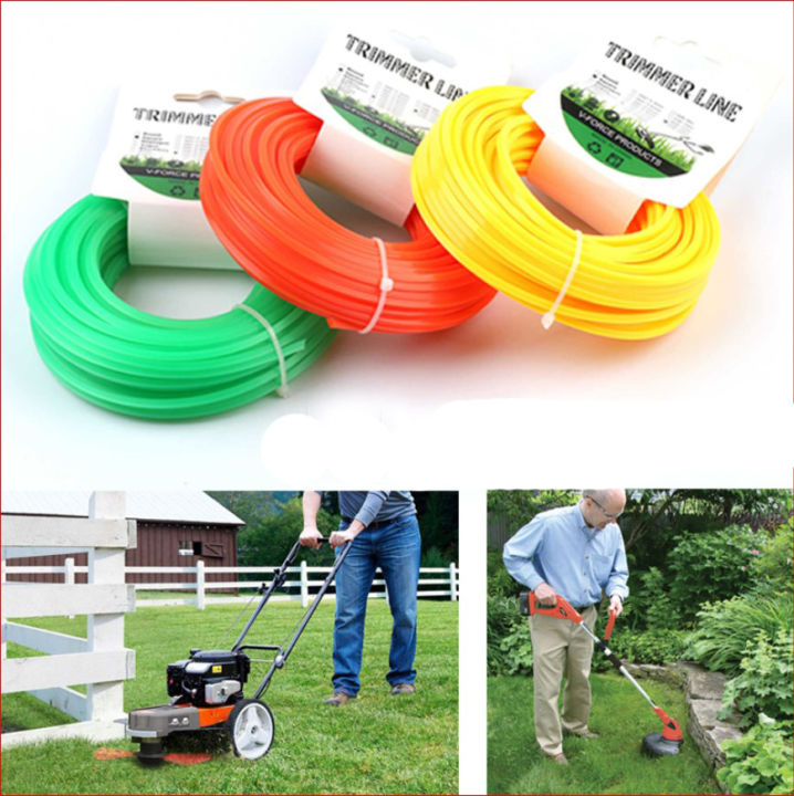 Nylon Strimmer Line Cord Wire String Grass Trimmer Line For Garden Lawn Mower Grass Cutter 4.0mm 15M Daraz.lk