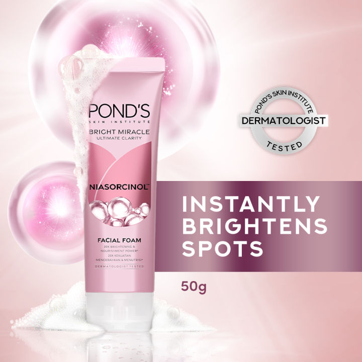 POND'S Bright Miracle Facial Wash Niasorcinol with Niacinamide and E ...