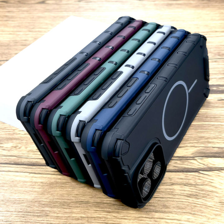 Luxury Shockproof Armor Matte Case For iPhone 17 16 15 14 13 12 Pro Max ...