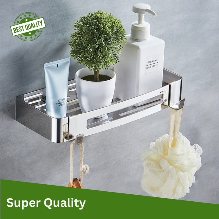 Bathroom Shelf, 201 Stainless Steel Bathroom Racks. Rust Proof Toilet ...