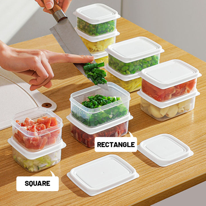 1/5Pcs Kitchen Food Storage Containers Refrigerator Plastic Containers ...