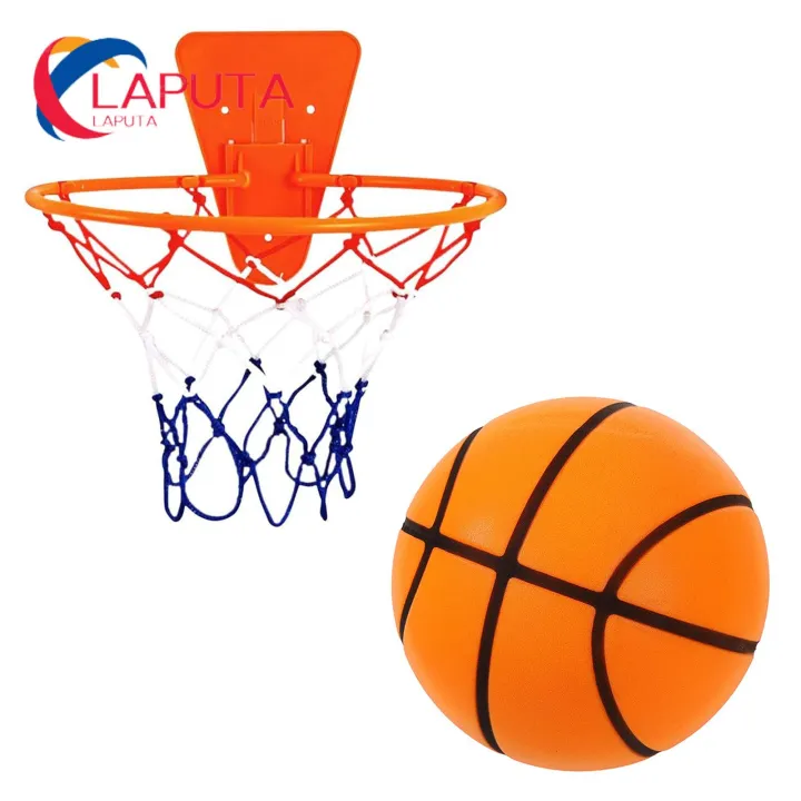 High-density Foam Basketball Quiet Indoor Basketball Set Noiseless Foam ...