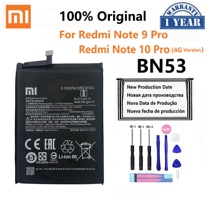 Xiaomi Redmi Note 10 Pro Battery BN53 Replacement Premium Quality ...