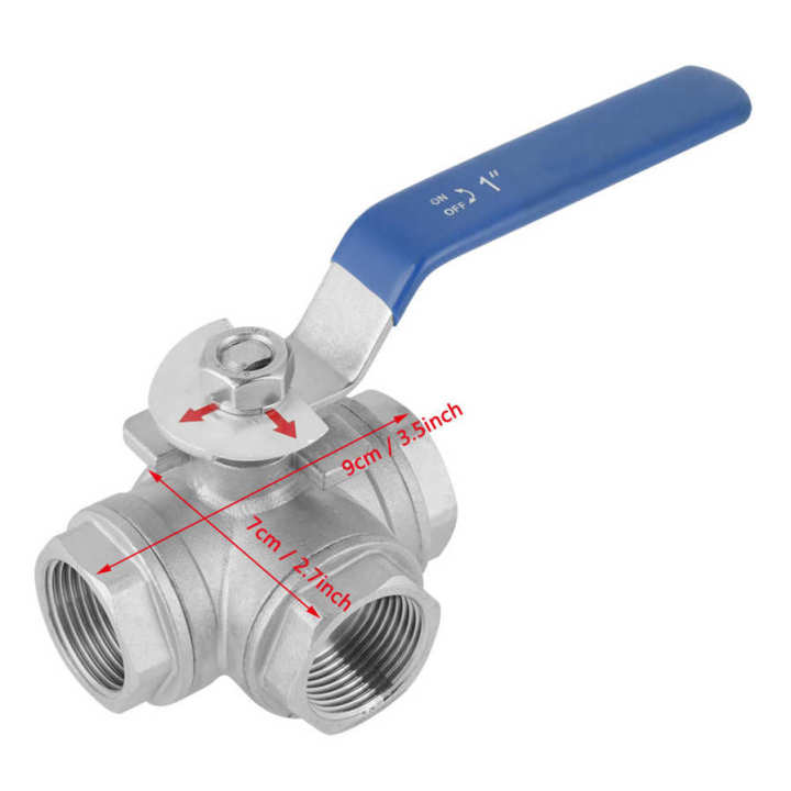 Ball valve 1 water \"DN25 L-Type SUS304 stainless steel pressure ...