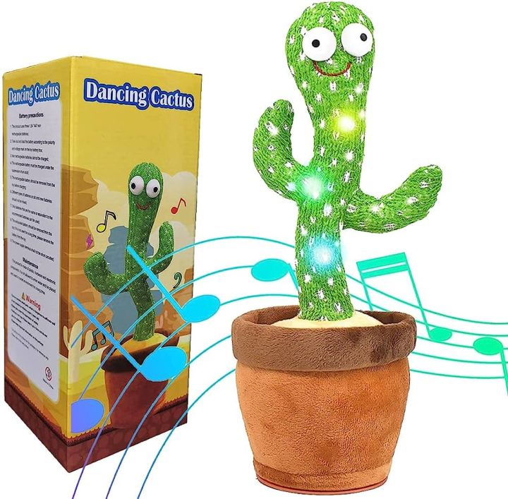 Dancing Cactus Talking Tree Toy (Rechargeable Battery) | Daraz.lk