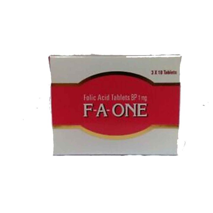 FA ONE (FOLIC ACID 1MG) 30 TABS | Daraz.lk