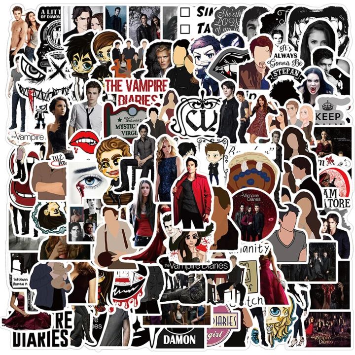 10/50/100PCS TV Show The Vampire Diaries Stickers for Laptop Water ...