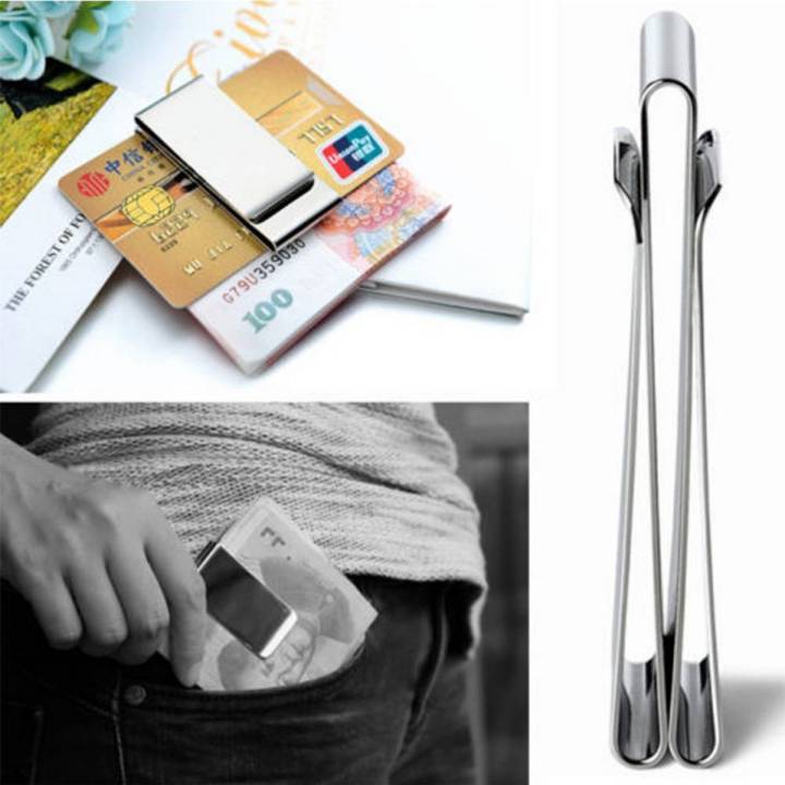 【BestGO】NEW Money Clip Holder Metal Dollar Clip Bill Card Clamp Clips ...