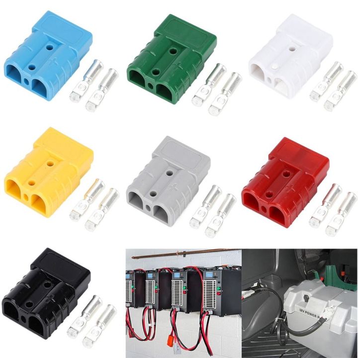 Terminals 50 AMP Plug Cable Terminal 600V Grey Red Battery Power ...