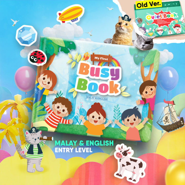 Busy Book/Quiet Book/Hardcover Children Book/Activity Book/ Montessori ...