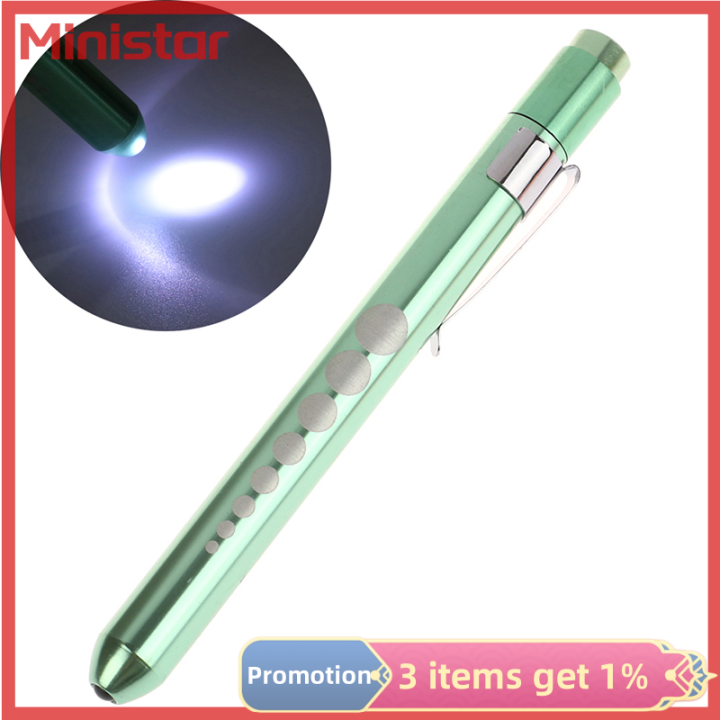 【ETOP】Ministar LED Flashlight Work Light First Aid Pen Light Torch Lamp ...