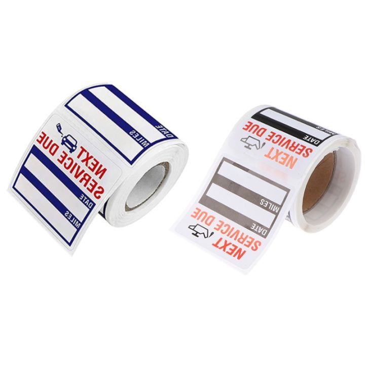 100/150pcs 1roll "next Service Due" Change Maintenance Service Reminder ...