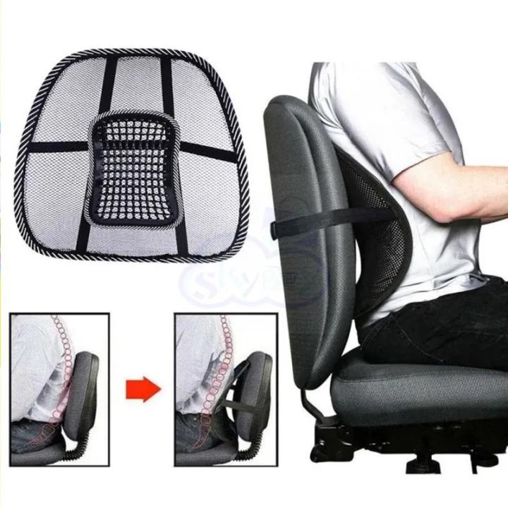 Lower Back Support Cushion Lumbar Therapy Pillow Ergonomic Pain Relief ...