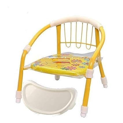 Baby Feeding chair steel paint codded cushion seat kids peep music ...