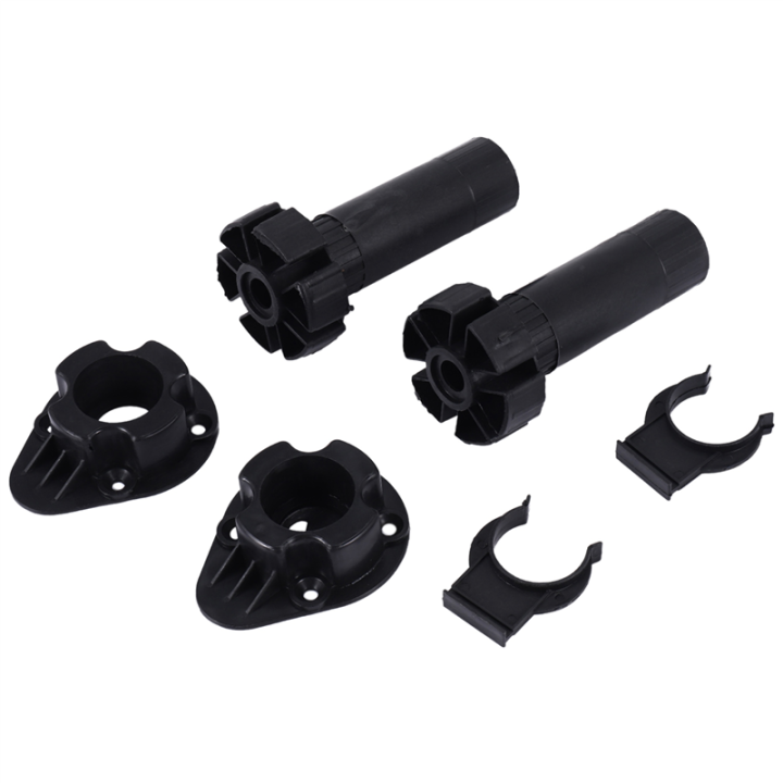 2x Plastic Adjustable Height Cupboard Plinth Foot Leg Pair Black | Daraz.lk