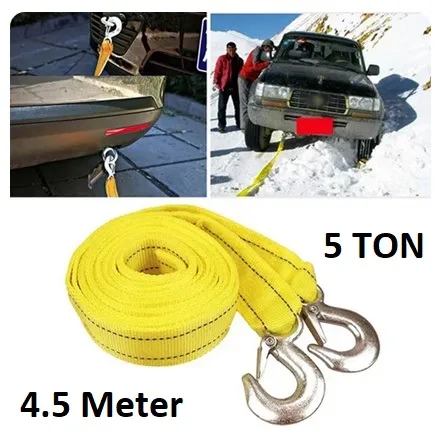Towing Ropes 5 Ton Capacity Car Trailer Tow Rope- High Strength ...