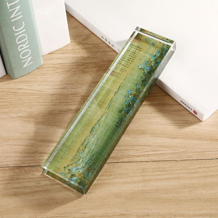 Functional Heavy Enough Clear Paperweight Pressing Paper Flat Rectangle ...