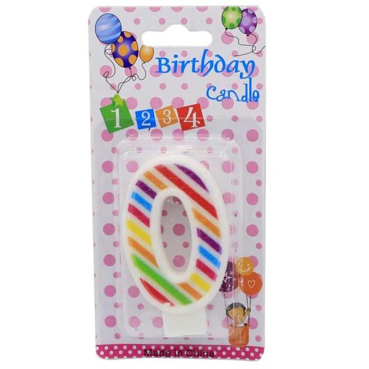 Birthday Candle Number "0" | Daraz.lk