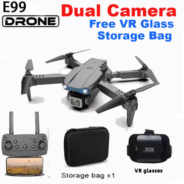 E99 Pro RC Drone Foldable 8K HD Dual Camera Aerial Photography ...