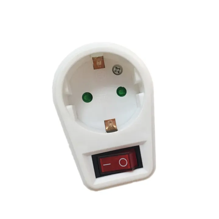 With Switch Neon Indicator 16A Travel Plugs EU Standard Power Adapter ...