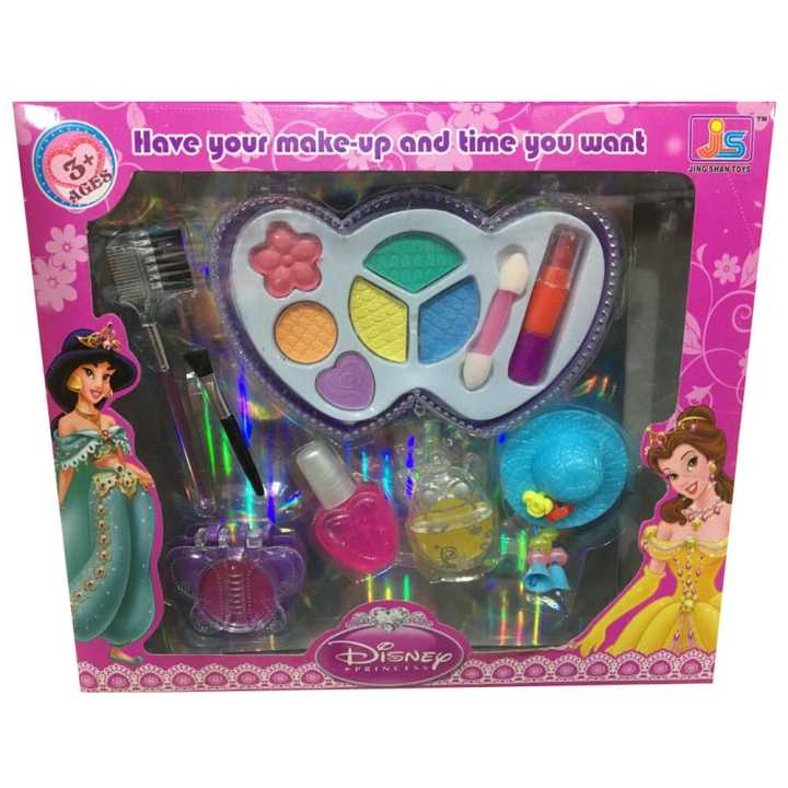 Disney Princess Real Makeup Toy For Girls Washable Cosmetic Set Pretend ...