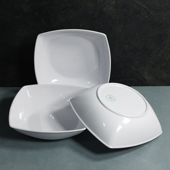 Five Star Melamine Set of 3 Square (7.5" X 2") Curry Serving Bowls ...