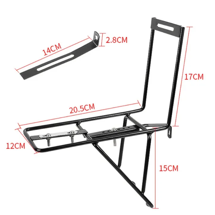 Bike Front Luggage Rack Bike Front Rack Bicycle Carrier Panniers Shelf ...