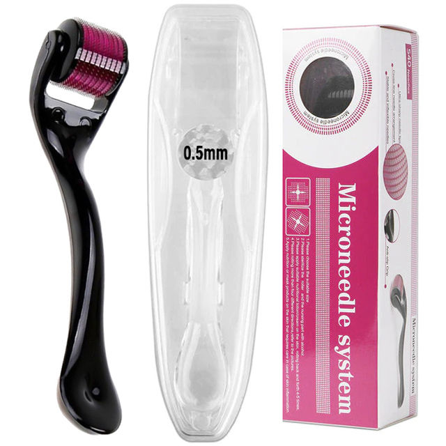 Derma Roller 0.5 mm OriginaI Titanium 540 Micro Needle with Storage Box ...