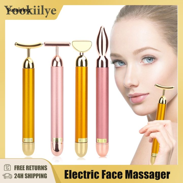 Sutuiying Fashion Beauty Stick 24k Golden Electric Face Massager T ...