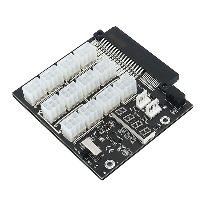 Upgraded ATX 12X 6Pin Power Breakout Board with Flash LED Display 12V ...