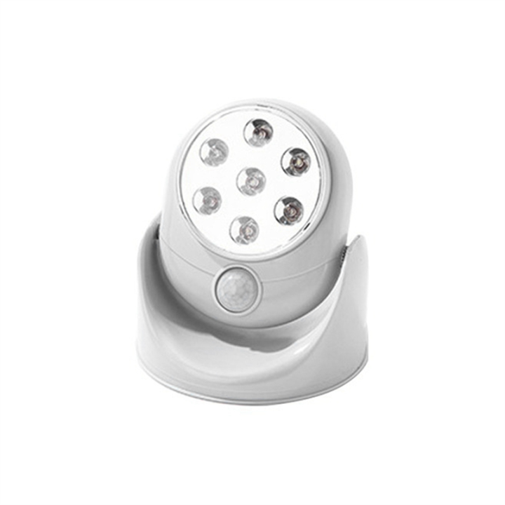 7 LED Wireless 360 Degrees Rotation Motion Activated Sensor Automatic ...