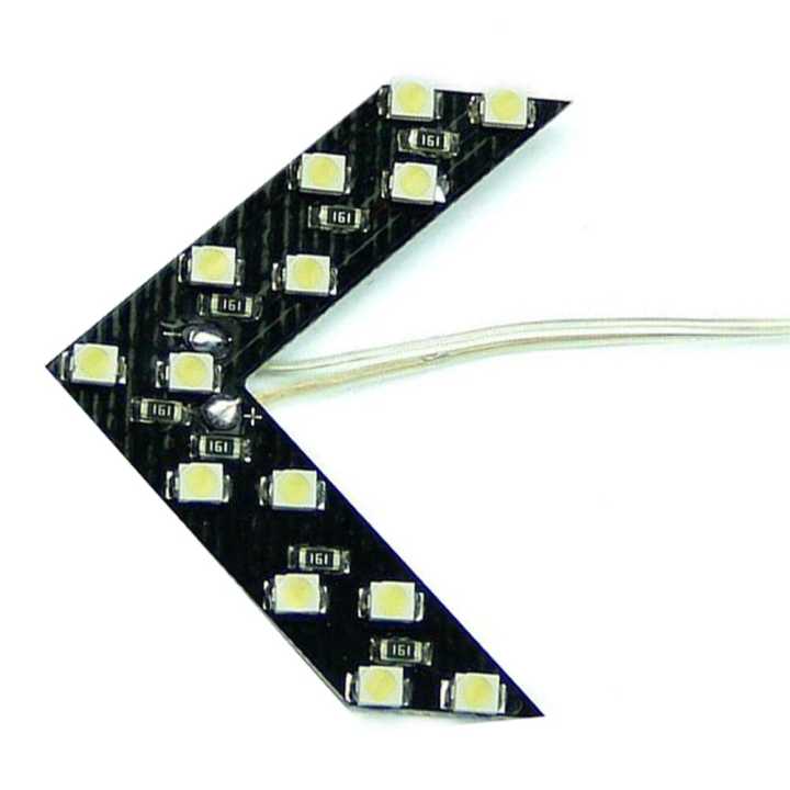 14 LED Arrow Panel Turn Signal Mirror Light For Car & Heavy Vehicles ...