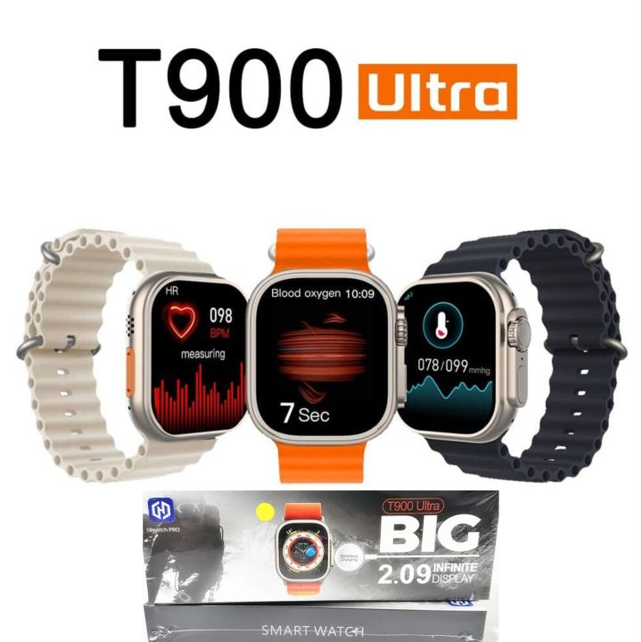 Smart Watch T900 Ultra 49mm Big 2.09 inch 2023 Smart watch Series 8 Reloj inteligence Heart rate ...